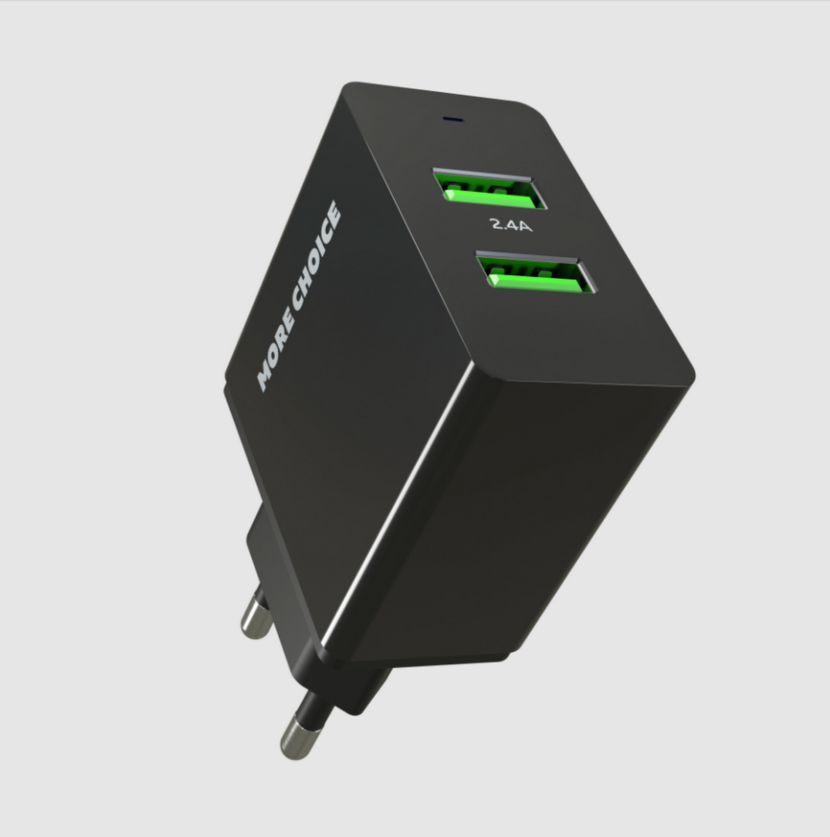 Зарядное устройство USB More ChoiceNC11 (2USB/2.4А) (черный)