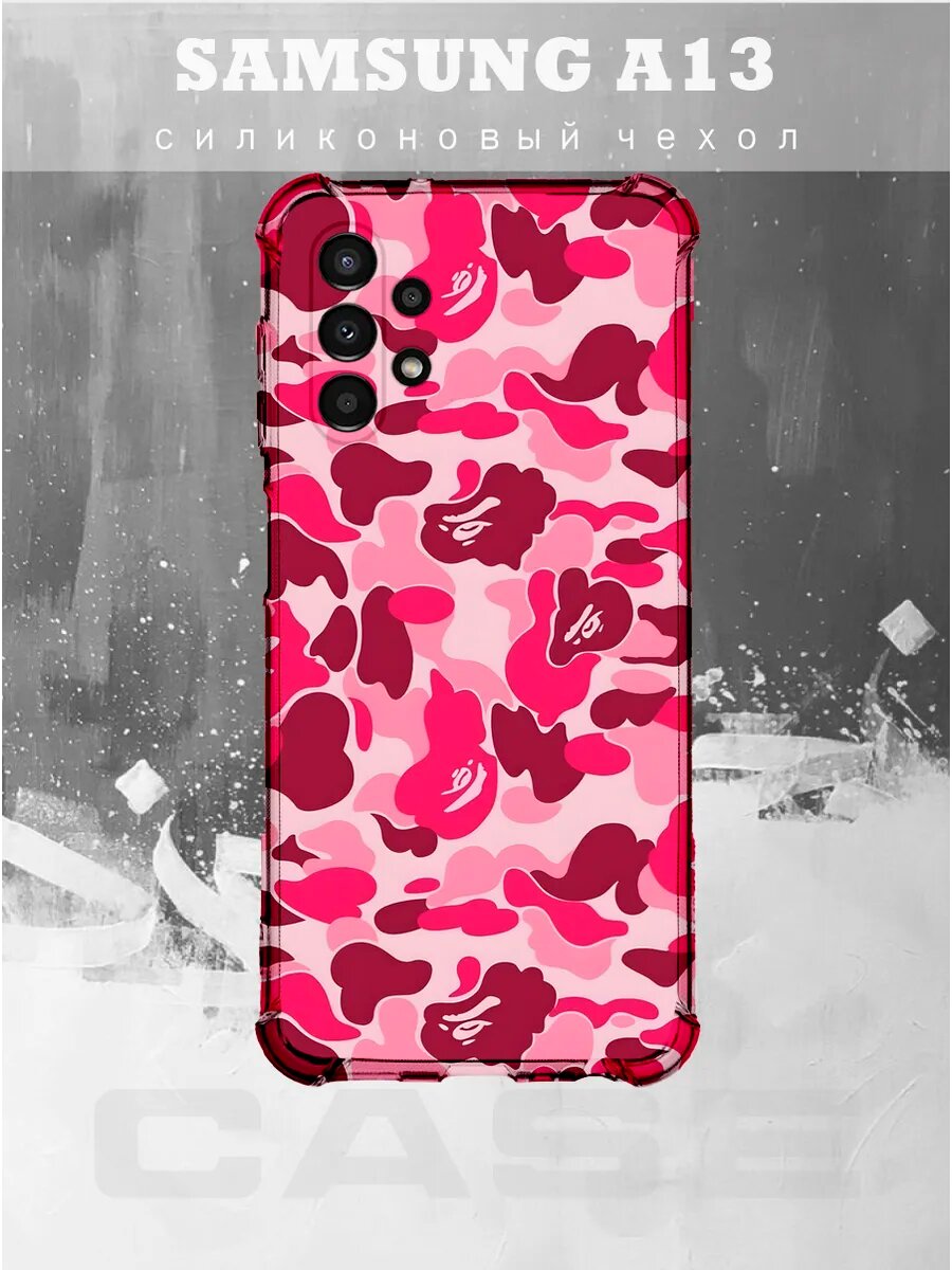 Чехол на SAMSUNG A13 с принтом bape