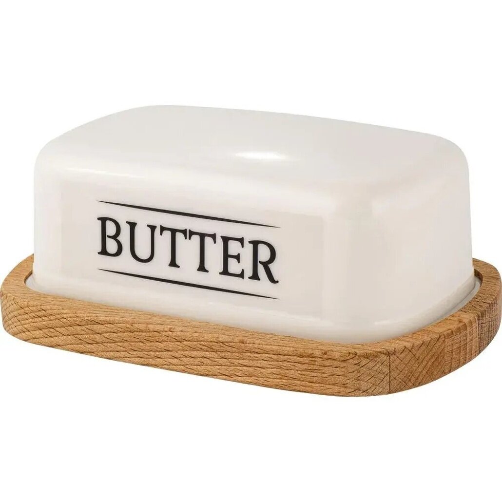 Масленка пластиковая Sugar&Spice "Butter", стиль Rosemary, 14х9см, цвет в ассортименте