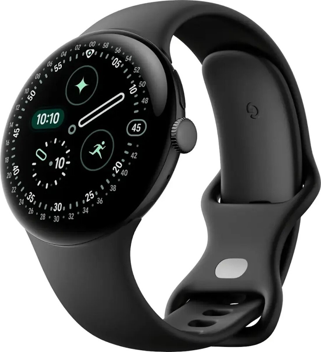 Умные часы Google Pixel Watch 4 45mm Wi-Fi + LTE (Matte Black/Obsidian)
