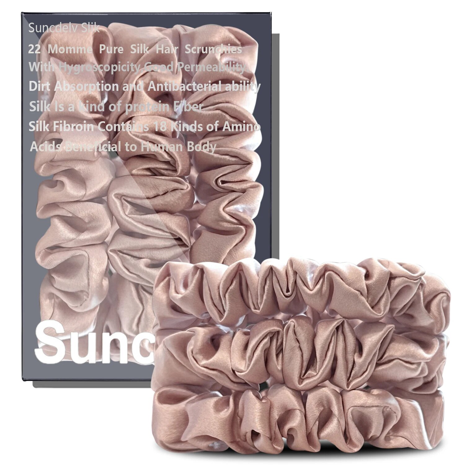 Шелковые резинки для волос Sunco 22шт, цвет 3PCS Box 15