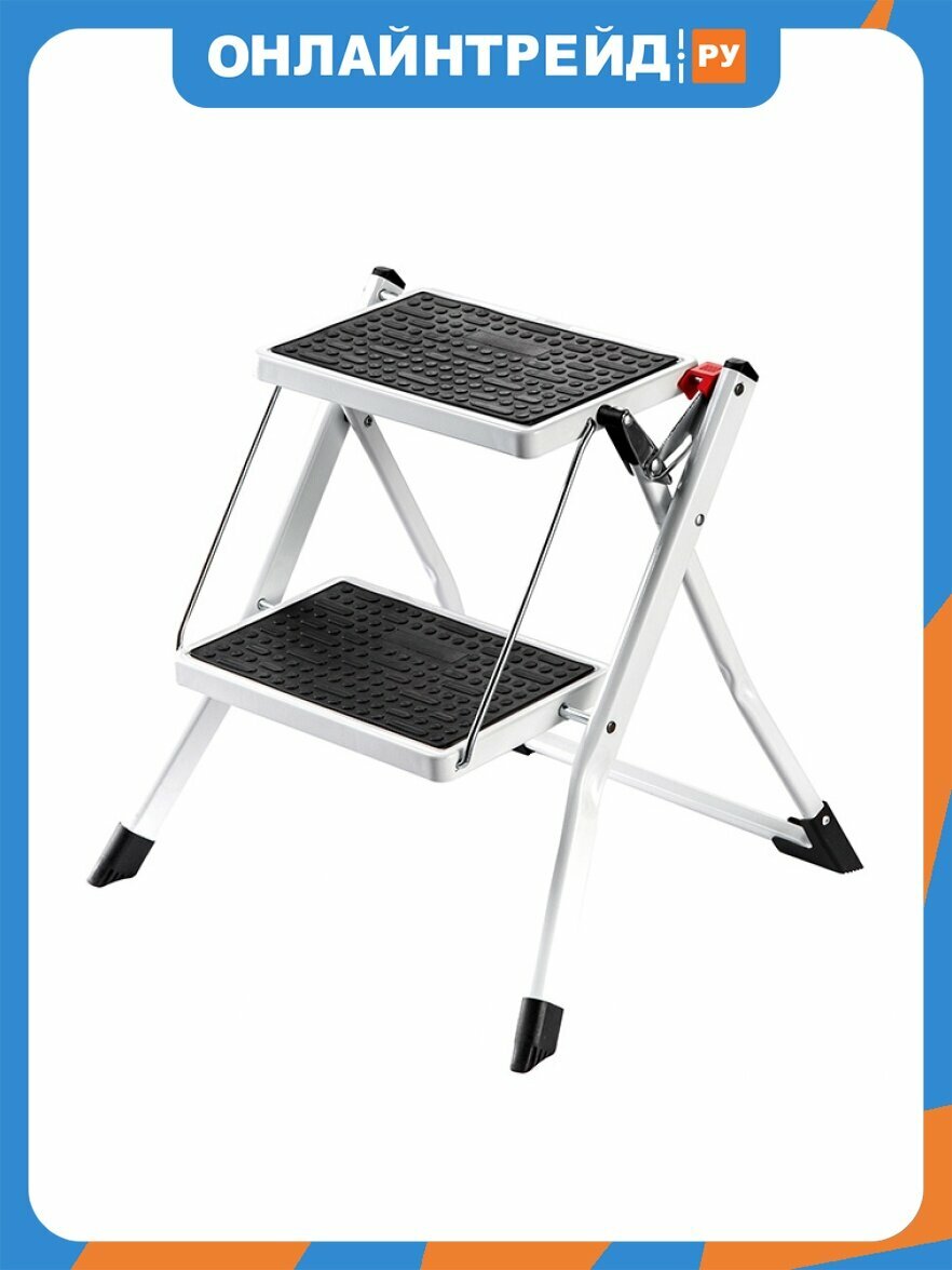 Стремянка Zalger MINI, 2 широкие ступени (A349)