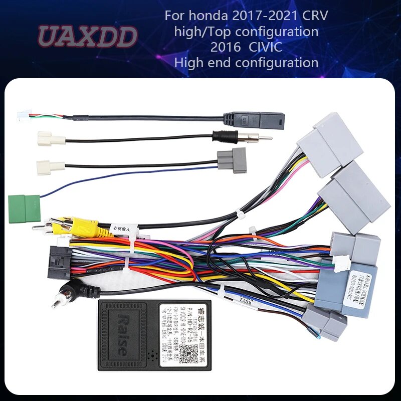 Кабель-адаптер HD-RZ-06 Canbus для автомагнитолы Honda CRV 2017-2021 2017 CRV 2016 CIVIC