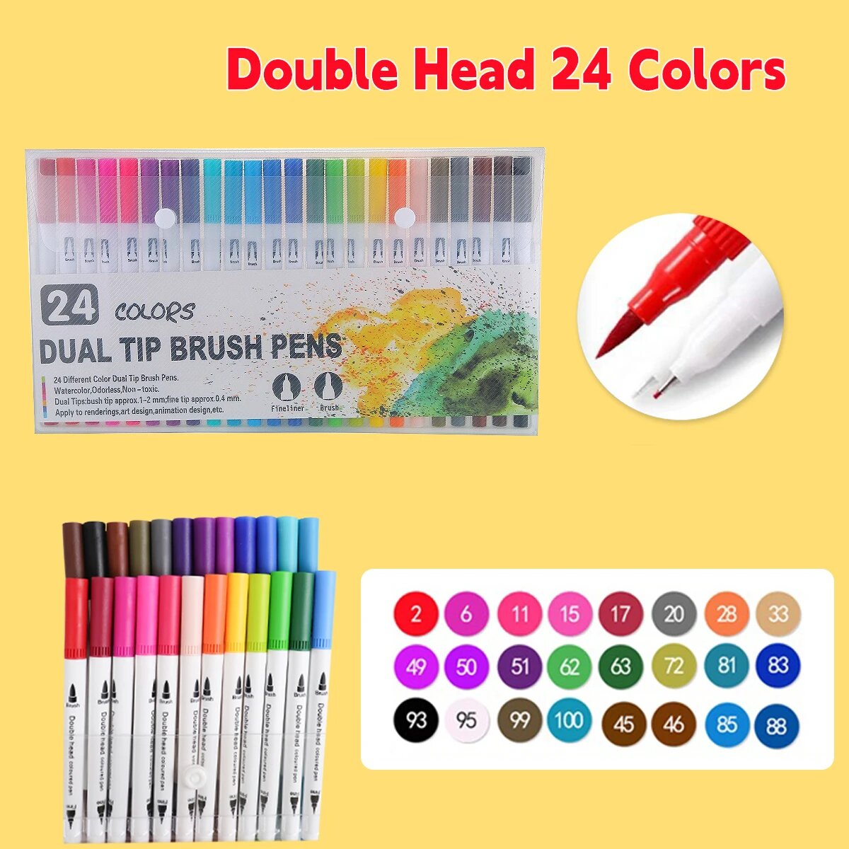 Маркеры для рисования 12-120 цветов 24colors