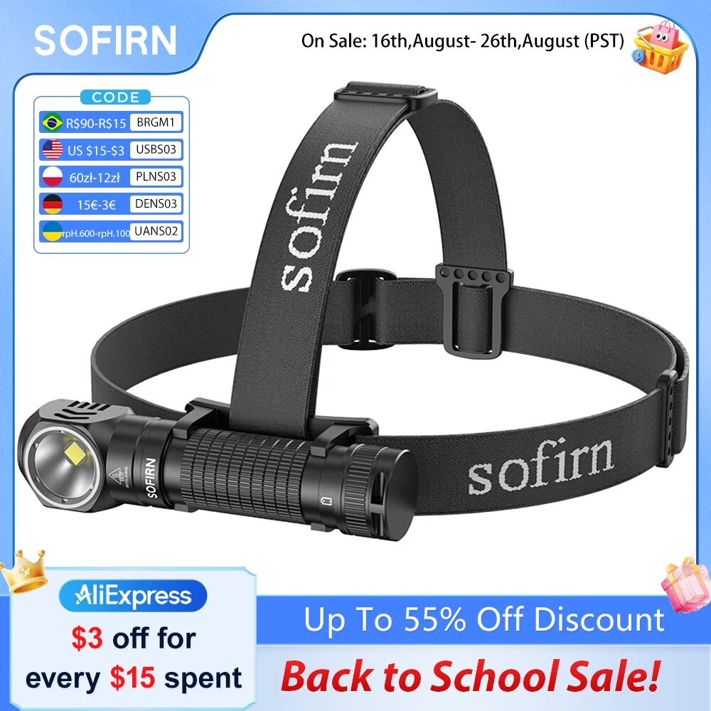Налобный фонарь Sofirn HS45 3200 люмен