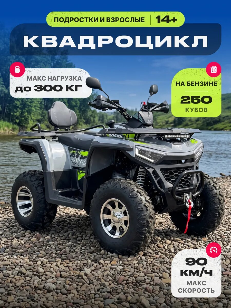 Квадроцикл бензиновый 250 кубов 4 такта Racer SHARK