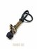 Брелок, черный/бежевый