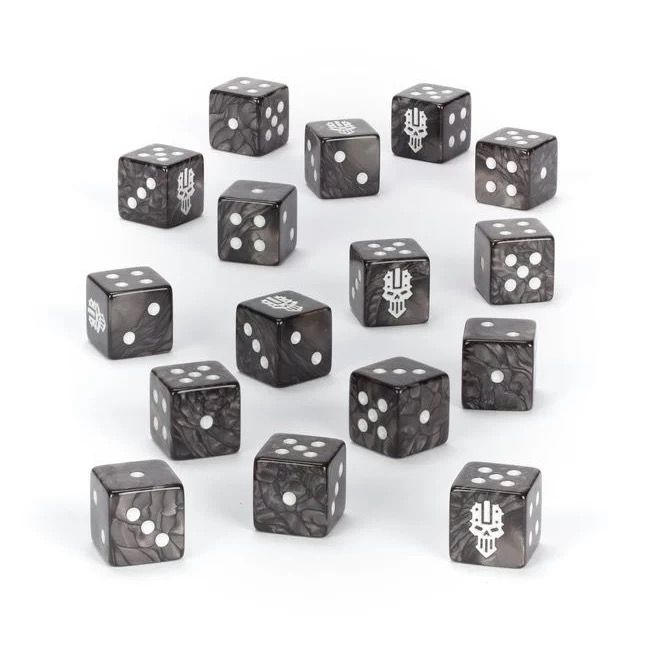 Набор из 10 игровых кубиков16mm диаметром, игральная кость, Warhammer 40K Iron Hand dice, Warhammer dice