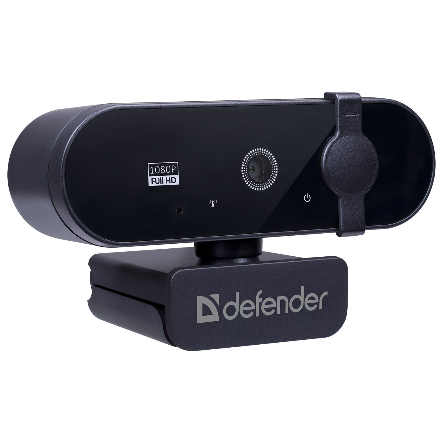 Веб-камера DEFENDER G-lens 2580, Full HD, 2 Мп, микрофон, USB 2.0, регулируемый крепеж, черная, 63112