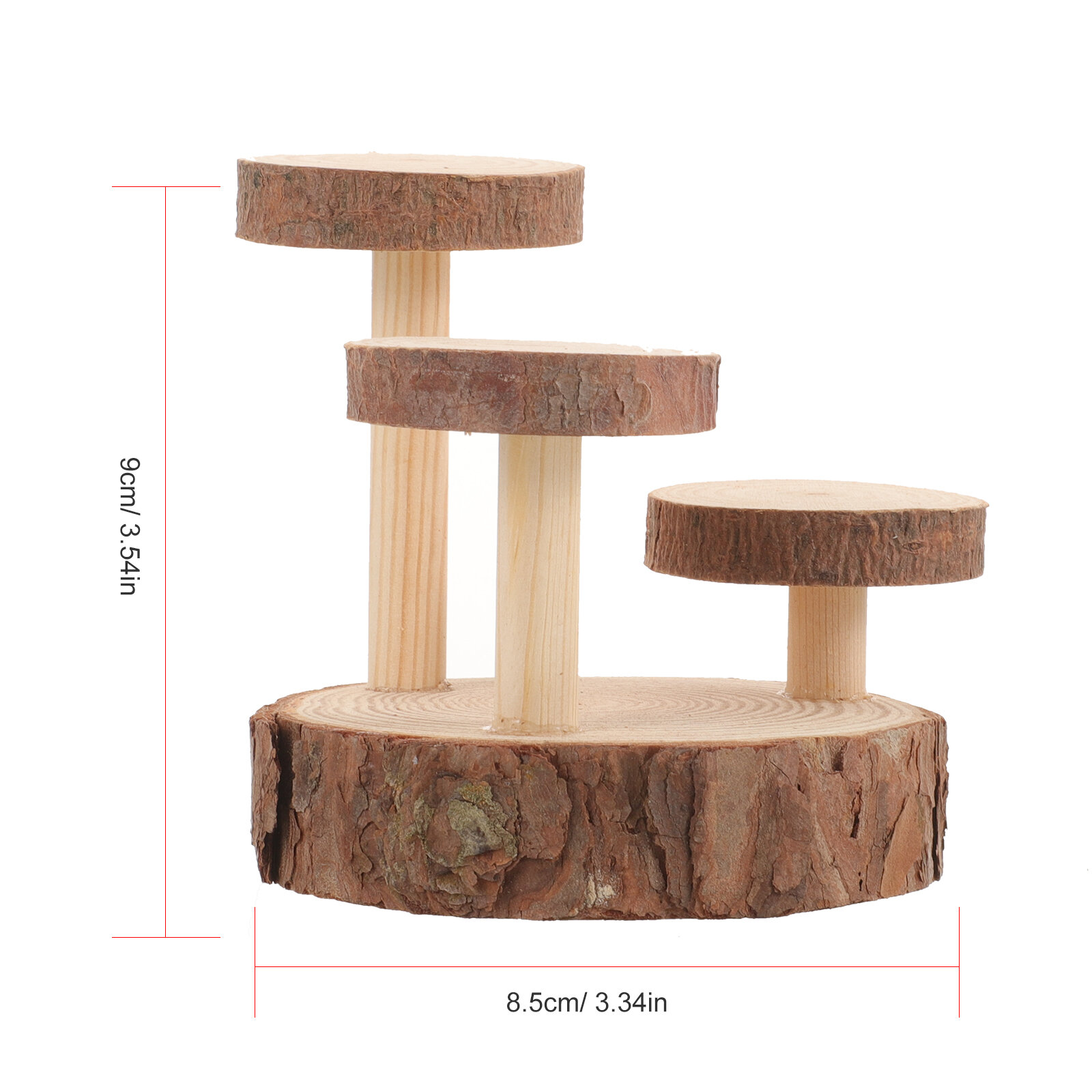 Деревянная Подставка Для Торта С Креативным Многослойным Дизайном 9X8.5Cm