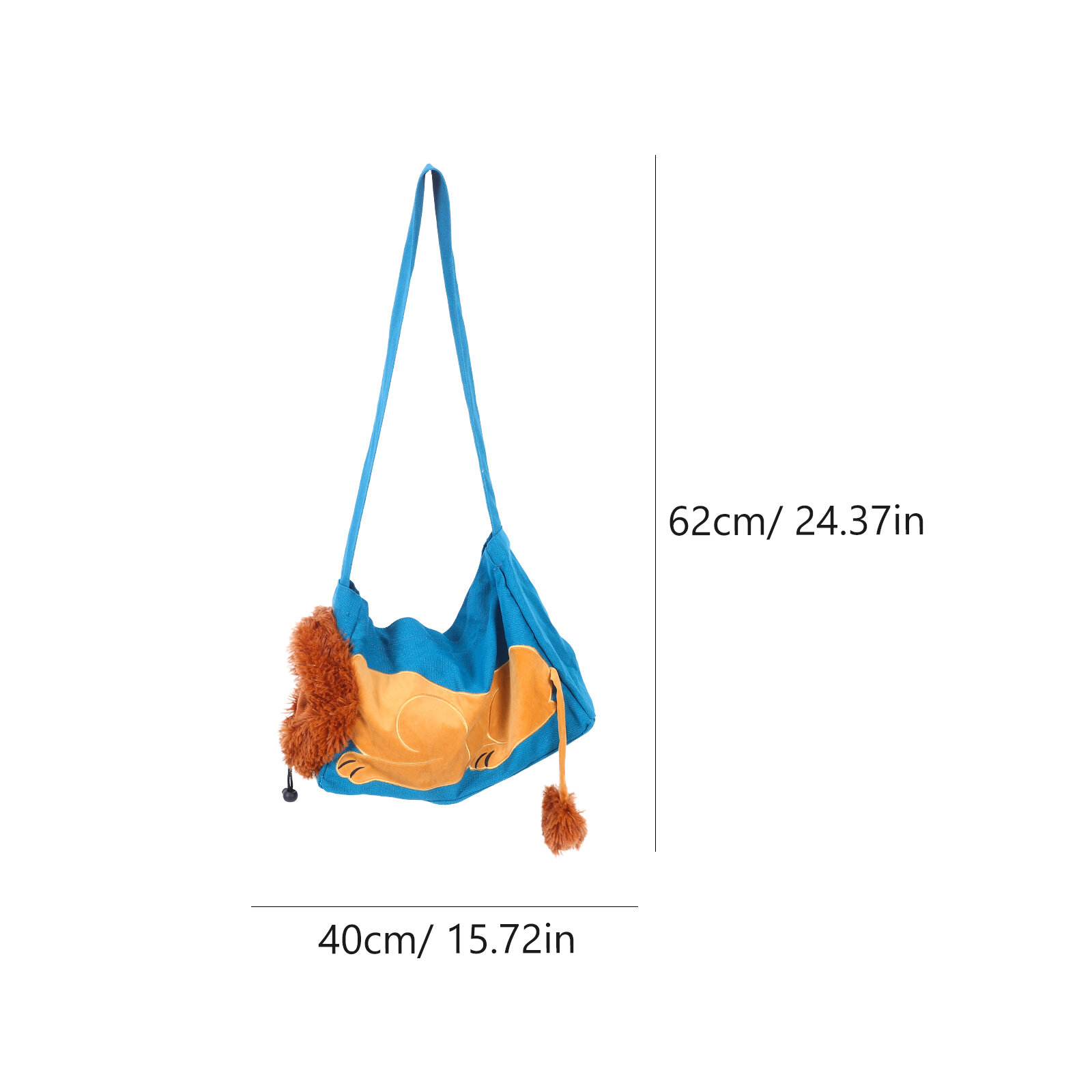 Сумка-переноска Для Домашних Животных Синего Цвета 62.00X40.00X18.00Cm