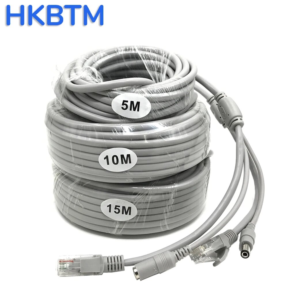 HKBTM кабель питания PoE RJ45 для IP-камеры