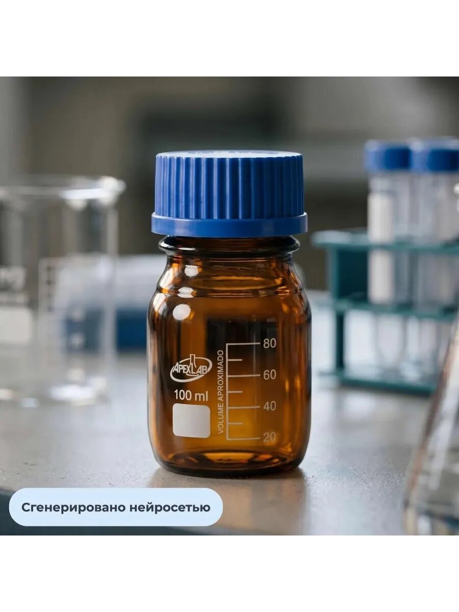 Стильная темная баночка с винтовой крышкой 100 мл