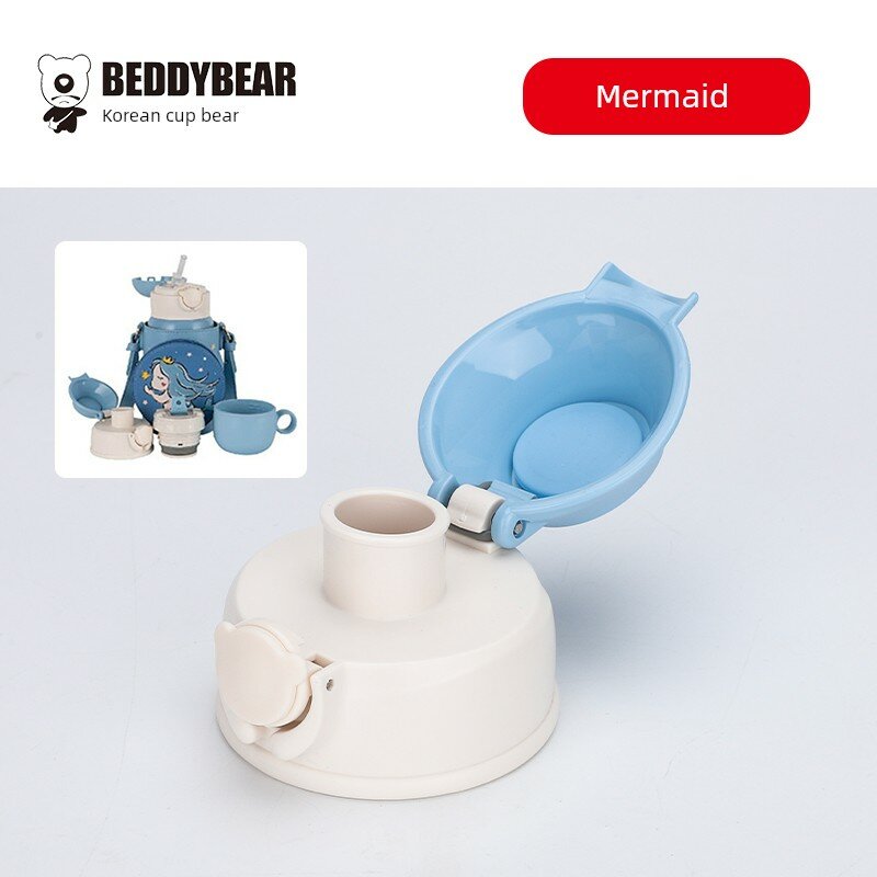 Крышка-съемная для термоса Beddybear Bear Hug Series, дизайн русалки, оригинальная деталь для термоса
