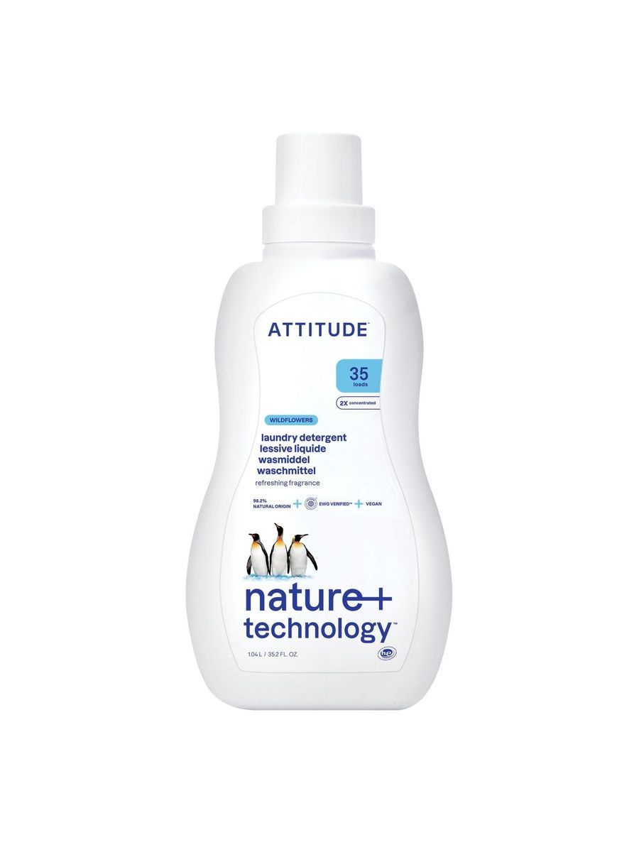 Средство для стирки ATTITUDE Wildflowers, 35 стирок/1050 мл