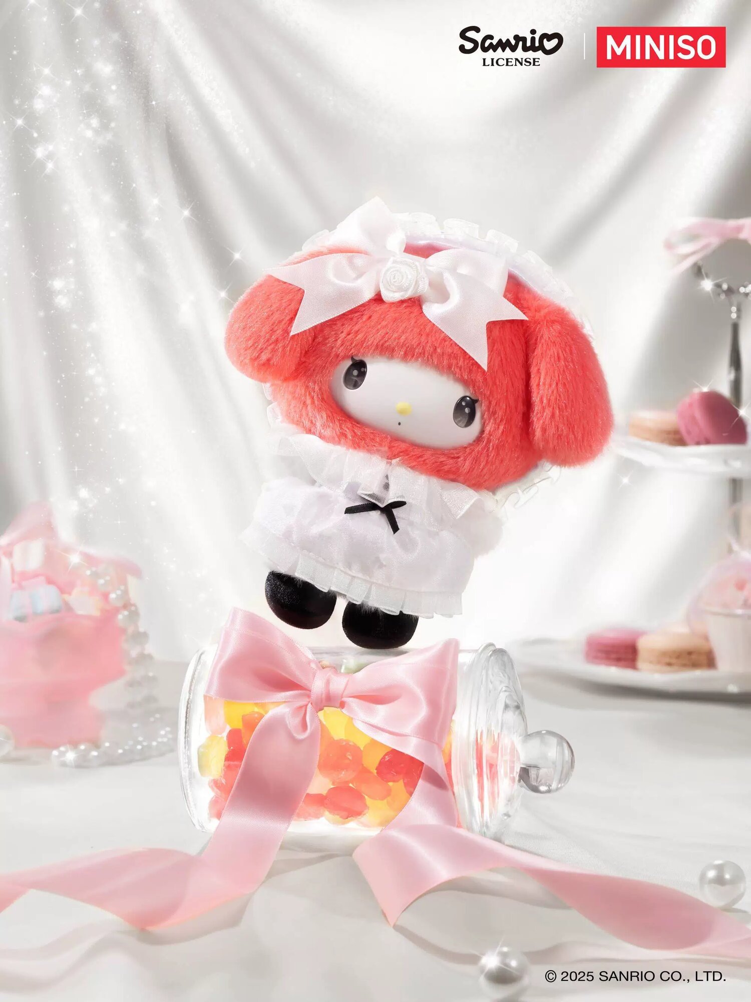 Оригинальный плюшевый брелок MINISO Sanrio из серии «Розовый сад мечты», милый кукольный подарок в закрытой упаковке