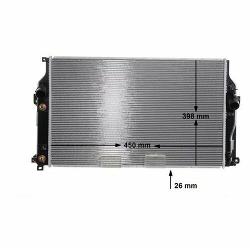 Основной радиатор (двигателя) Nissan Micra IV 214103HD1A Behr 8MK376909234