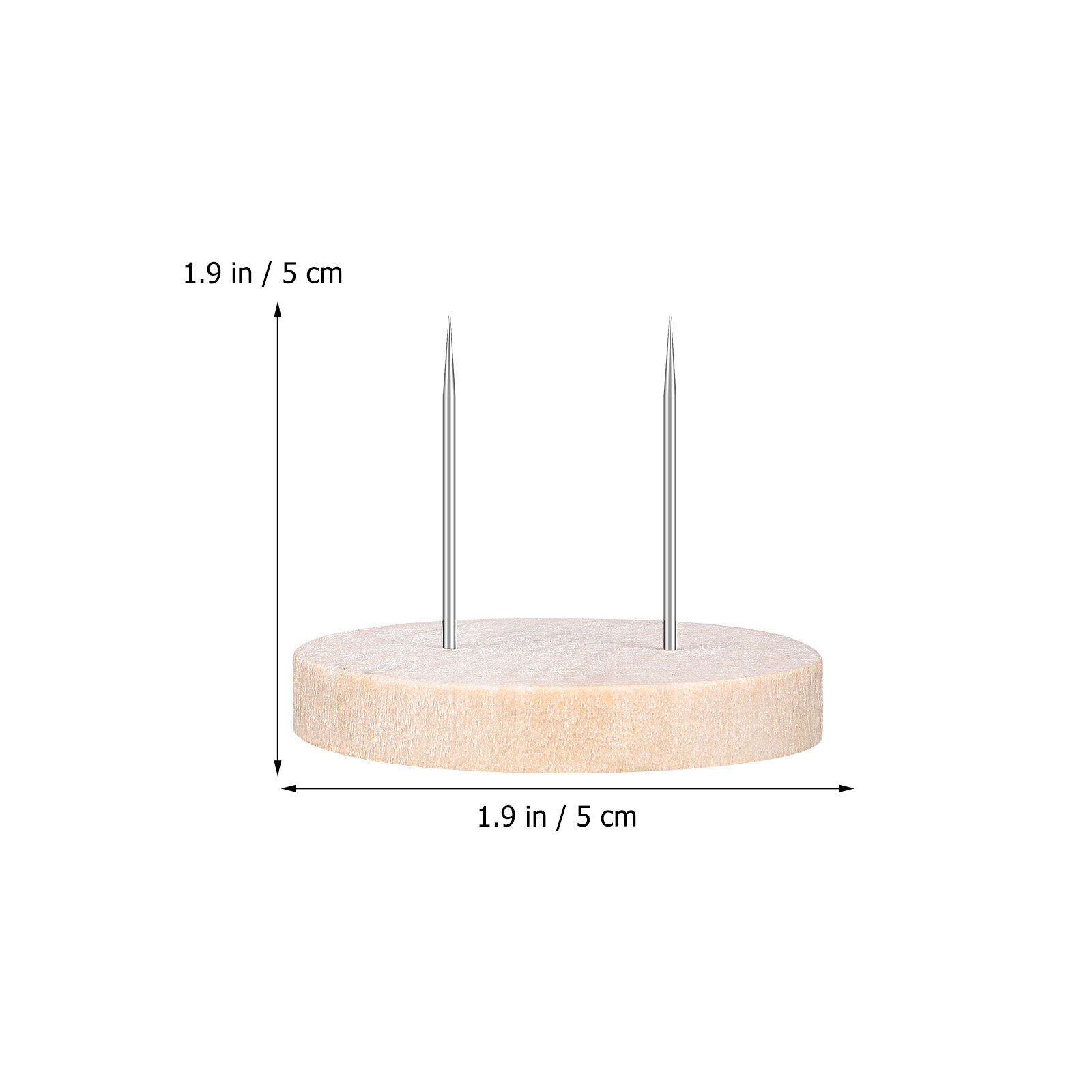 Подставка Для Кукол Из Дерева 6 Штук Коричневый Цвет 5.00X5.00X0.80Cm