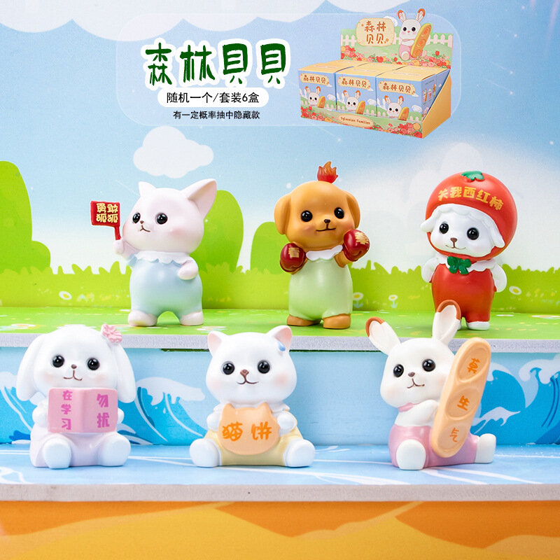Набор Spring Breeze Blind Box: модные игрушки, фигурки в античном стиле, креативные куклы в стиле аниме и мультфильмов, модели из смолы.