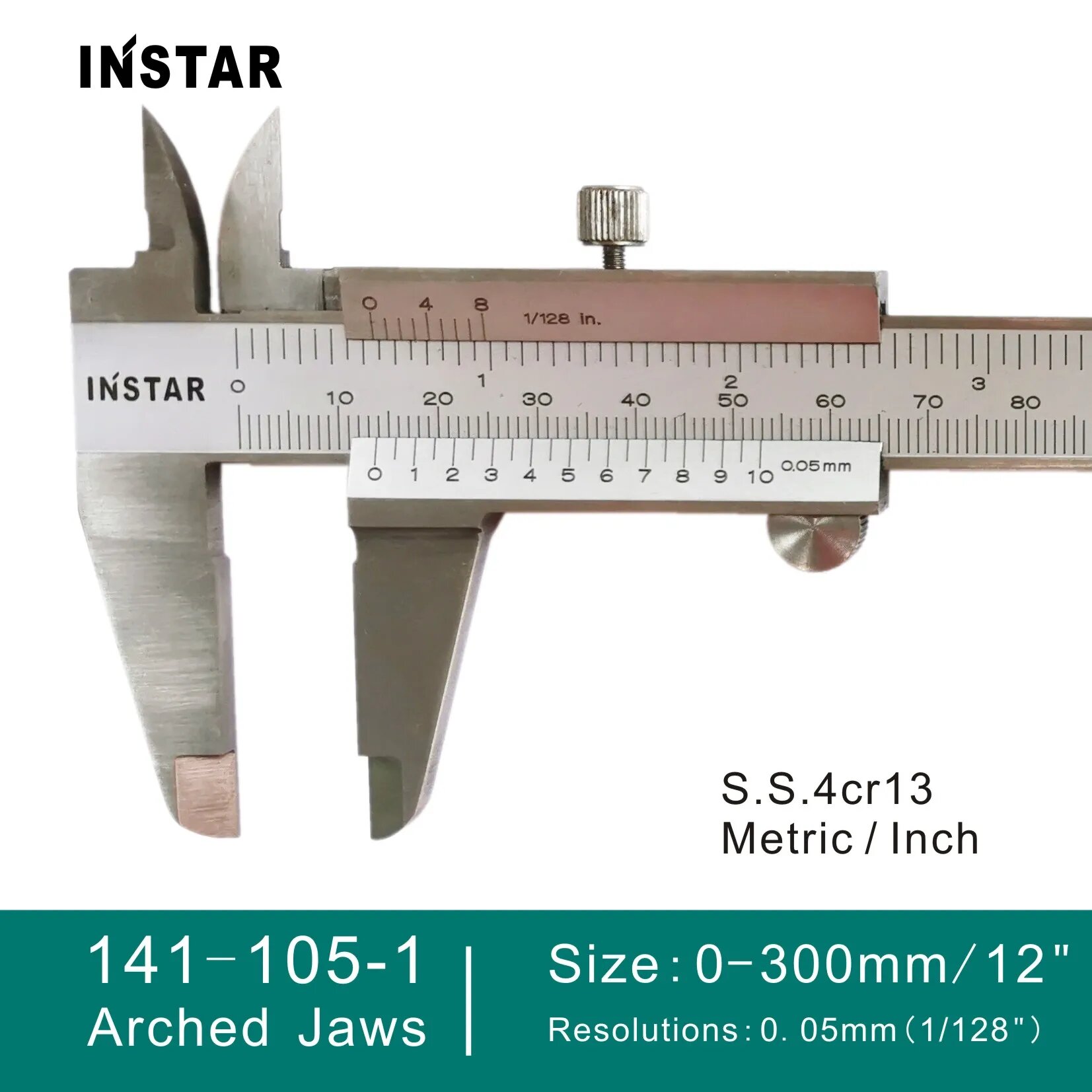 INSTAR Штангенциркуль нержавеющая сталь 0-300 мм 141-105-1 300x0.05mm