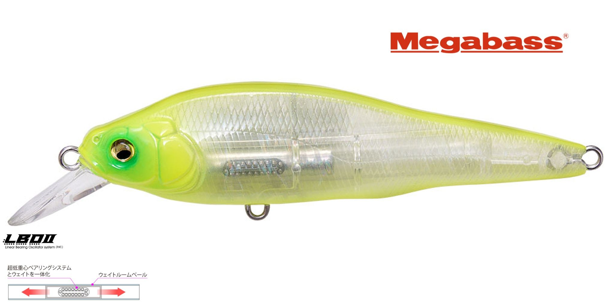 Воблер Megabass X-80 SW система заброса LBO цвет GP Dabuchar.