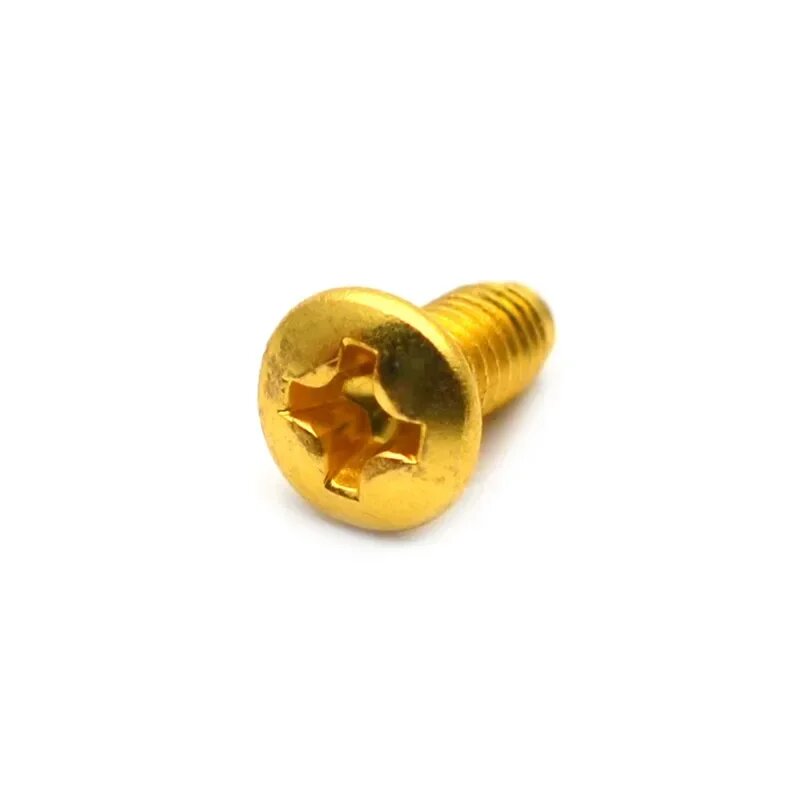 10 шт. Винты переключателя гитары GETMUSIC MU2001, черный, золотой, хром, 3x8 мм Gold