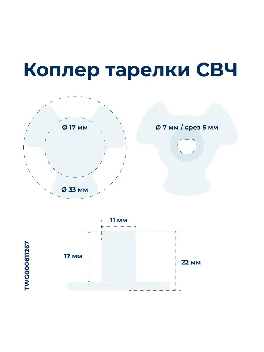 Коплер для микроволновой печи Zelmer Зелмер Bosch Бош