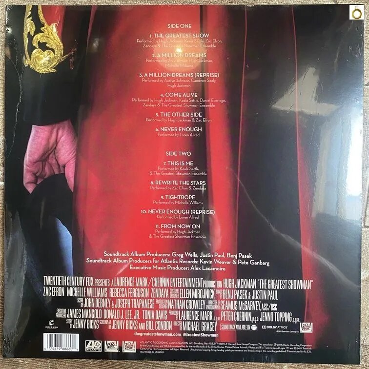 Музыкальный диск "The Greatest Showman" Original Motion Picture Soundtrack, Виниловая пластинка — фото 1