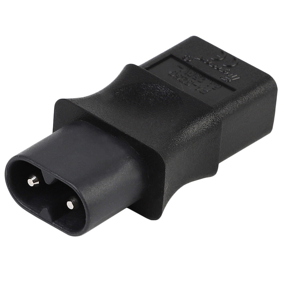 2-контактный разъем Iec 320 C8 «папа» на C9 «мама» адаптер переменного тока 6A/250V Eu Industrial Power Converter