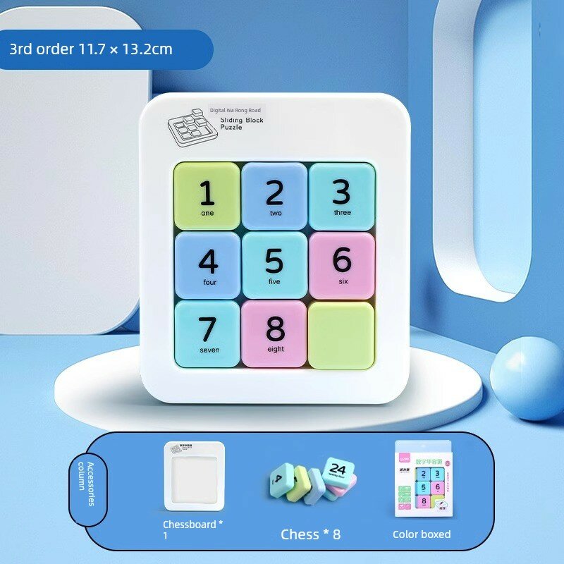 Магнитная цифровая головоломка игрушка для детей 3x3 сетка обучающая игра