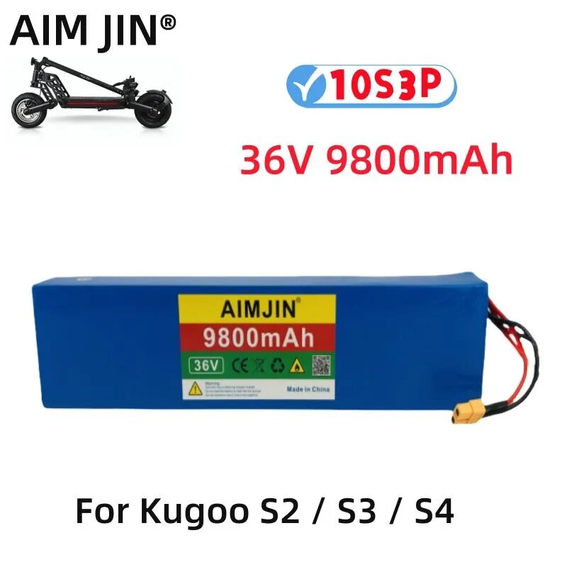 Для Kugoo S2/S3/S4 Аккумулятор для электрического скутера 10S3P 18650 аккумуляторная батарея 36 В 9800 мАч