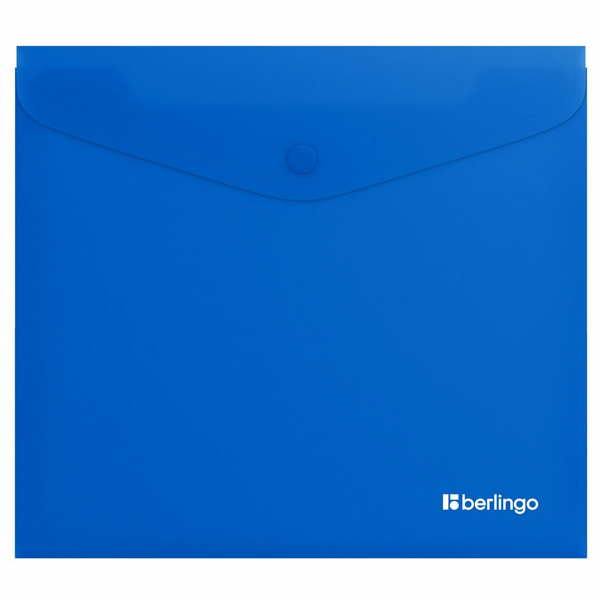 Папка-конверт на кнопке Berlingo Soft Touch (А5+, 200мкм, софт-тач) синяя (EFb_A5981), 12шт.