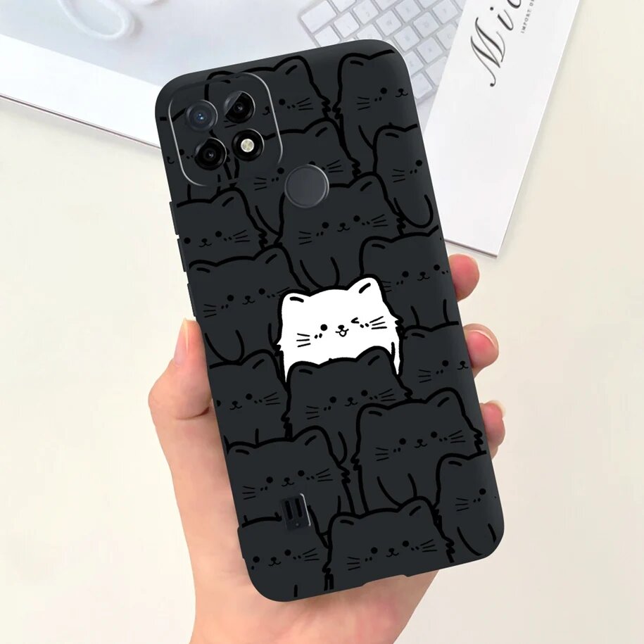 Черный силиконовый чехол Realme C21/C25/C25Y/C21Y