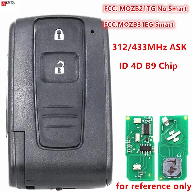 Ключ-пульт Toyota Prius 2004-2009, Smart 433, MOZB31EG