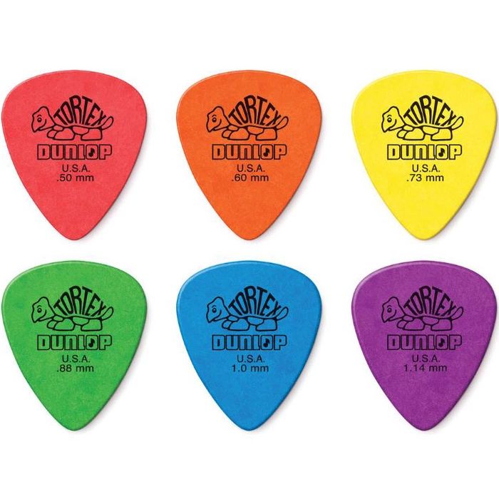 Dunlop PVP418 Tortex Standard Pick Variety 12Pack Набор медиаторов 12шт.