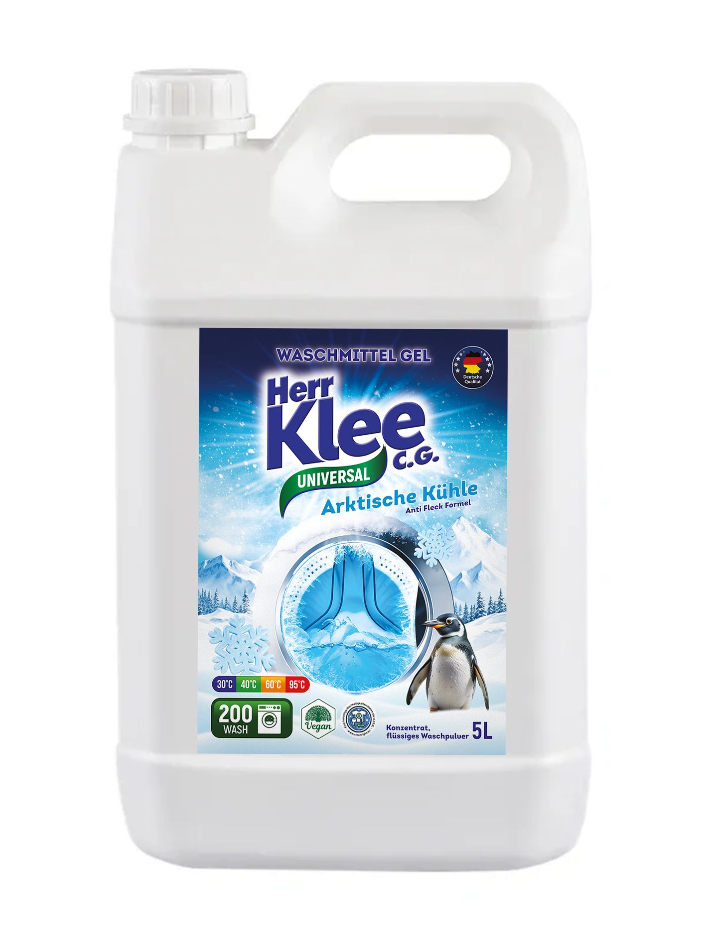 Гель для стирки Herr Klee 5 л Arktische Kuhle