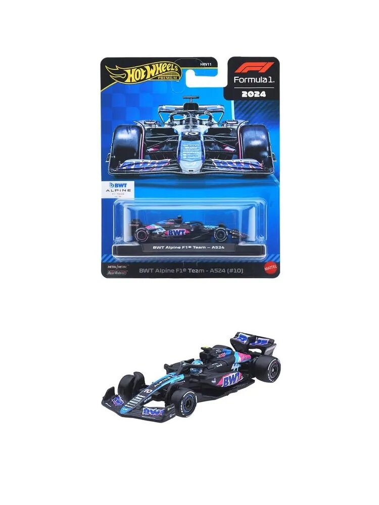 Машинка Mattel Hot Wheels Collectors F1 Series: BWT Alpine F1 Team A524 Car #10