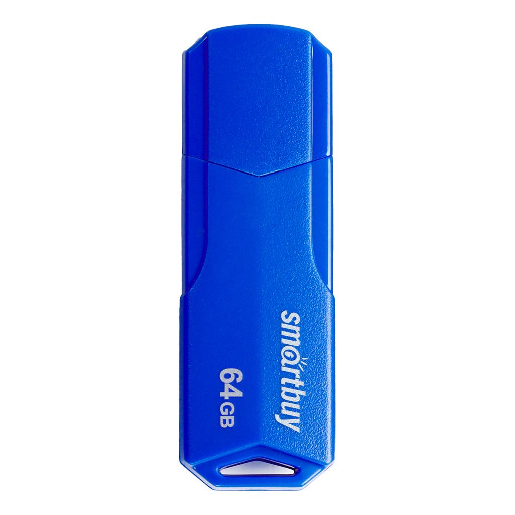 SmartBuy CLUE 64 ГБ USB-флеш-накопитель, USB 2.0, SB64GBCLU-BU, синий