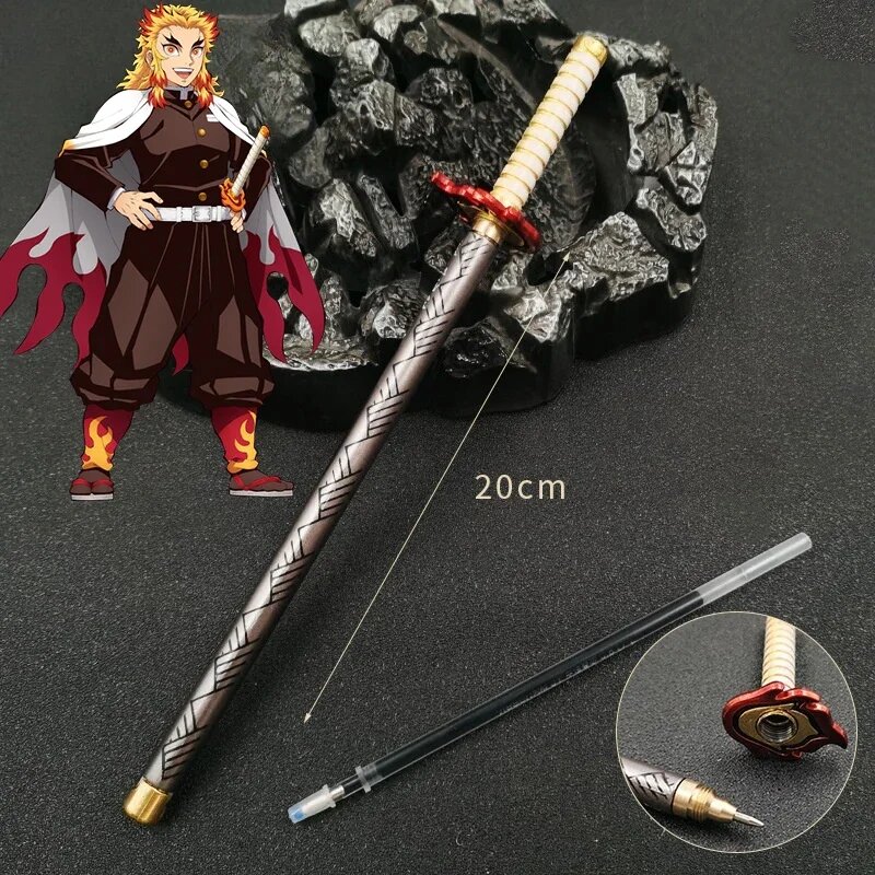 Ручка-меч MINISO Камадо Танджиро и Томиока Гиё Rengoku Kyoujurou