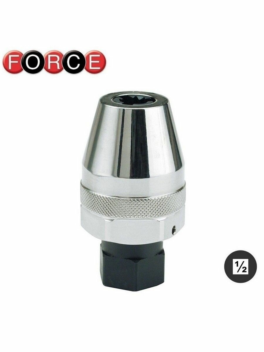 Шпильковёрт-экстрактор L 75 мм с цанговым зажимом, под вороток 1/2', FORCE 818B02