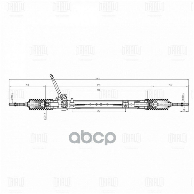Механизм рулевой (рейка) для а/м Renault Megane II (02-)/Scenic II (03-) (механич.) (CR 0902) Trialli арт. cr-0902