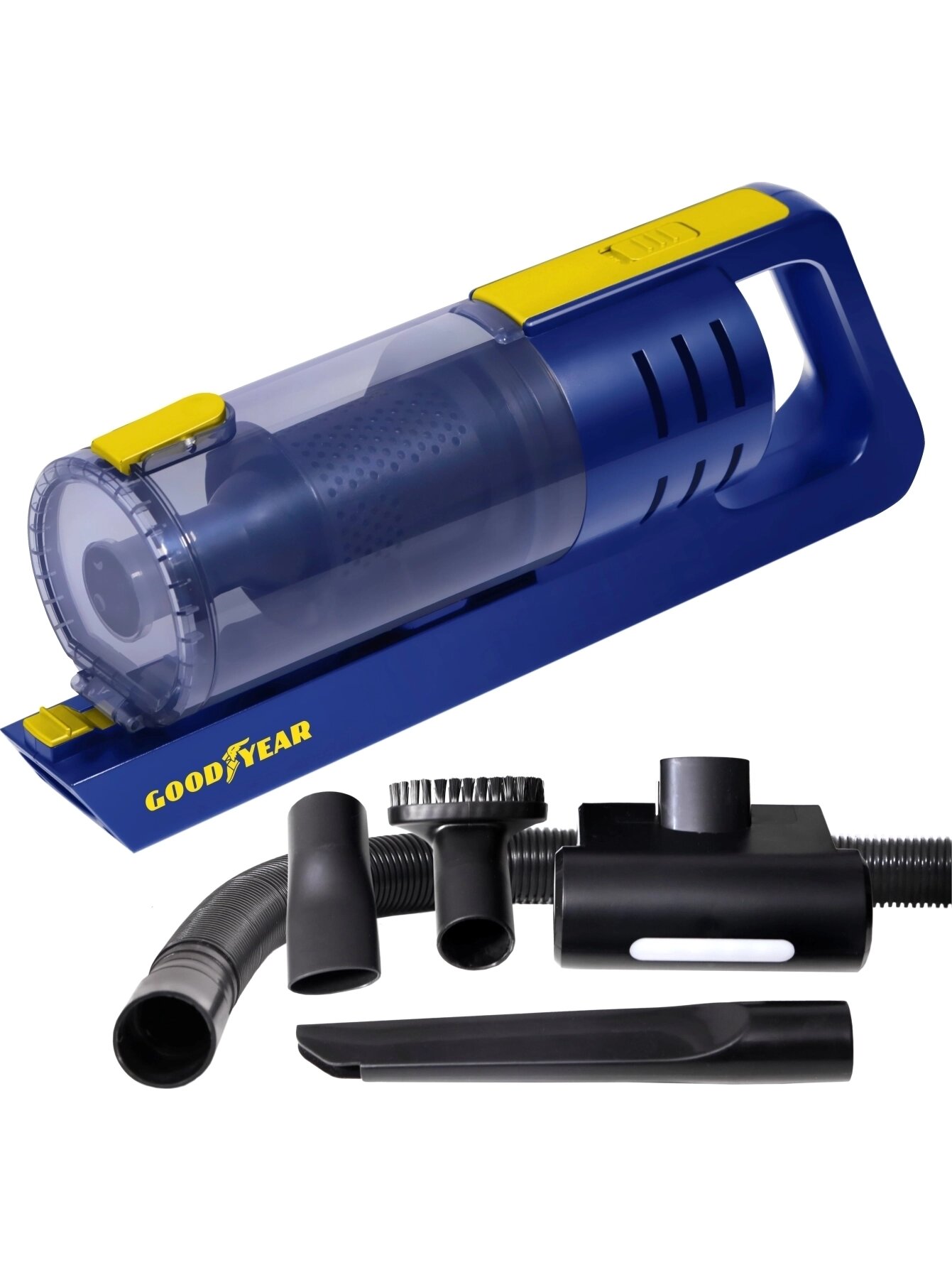 Пылесос автомобильный Goodyear GY-VC-02, 3 насадки, турбо-щетка