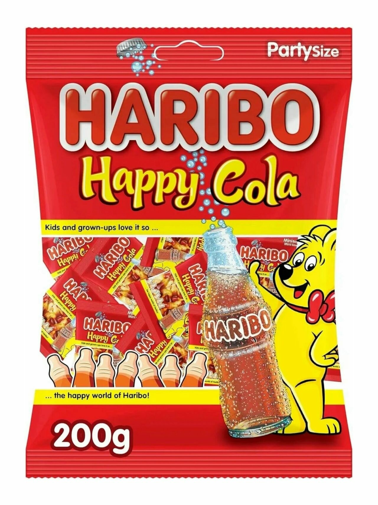 Мармелад Haribo Happy Cola (мини пакеты), 200г