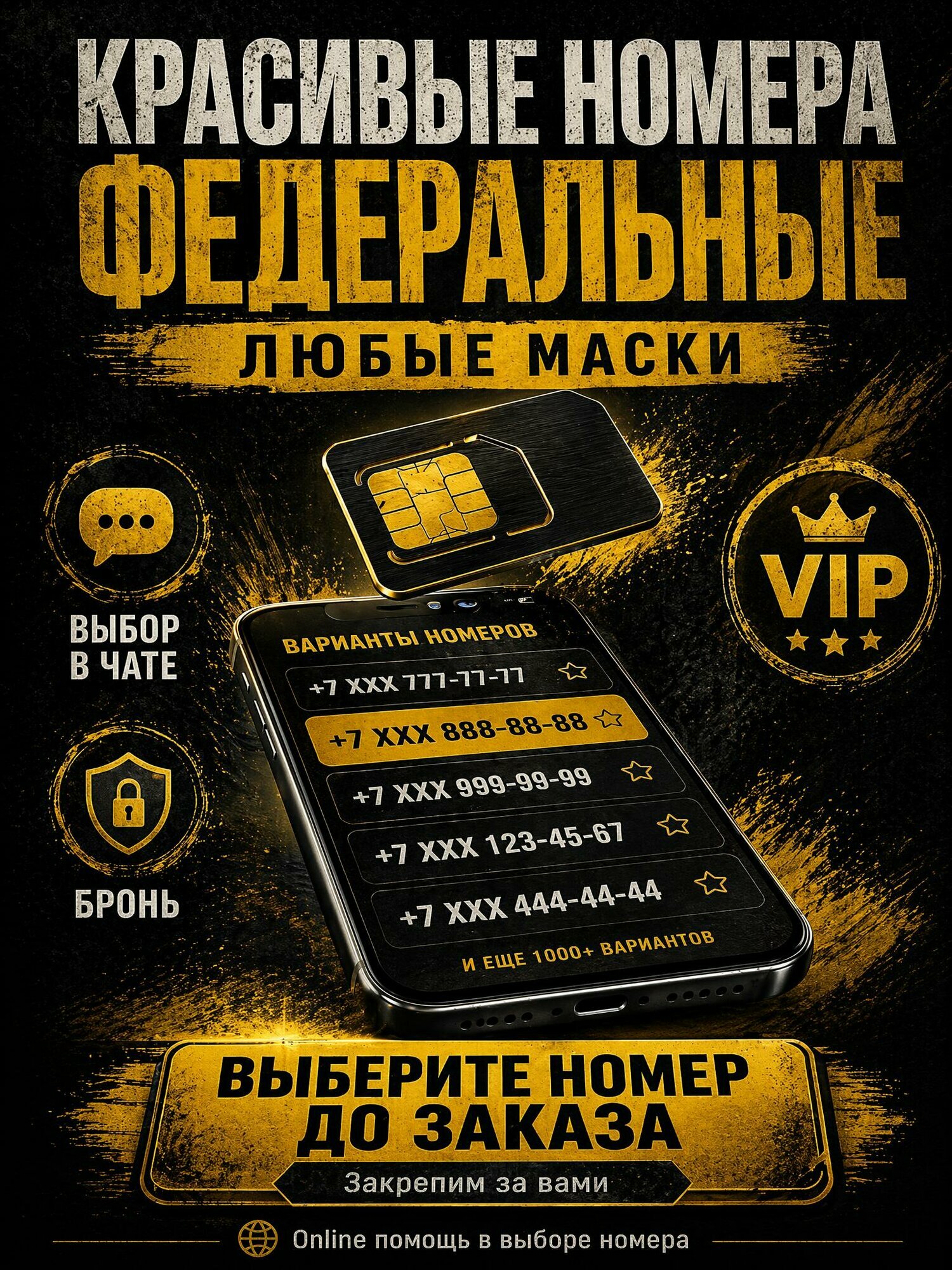 Красивый номер и выгодный тариф. Красивые мобильные номера на выбор