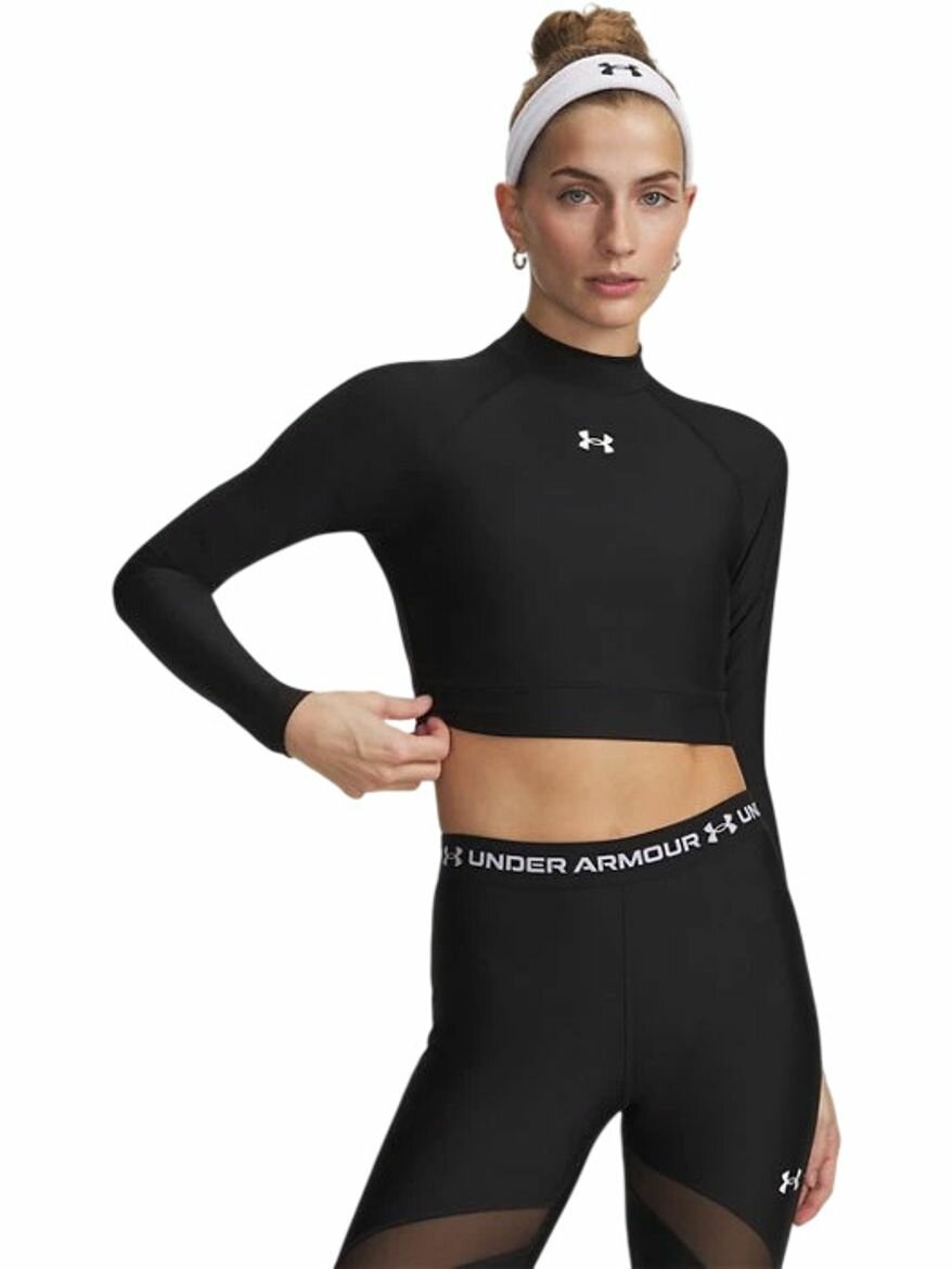 Лонгслив спортивный UA HeatGear Crop Mock LS