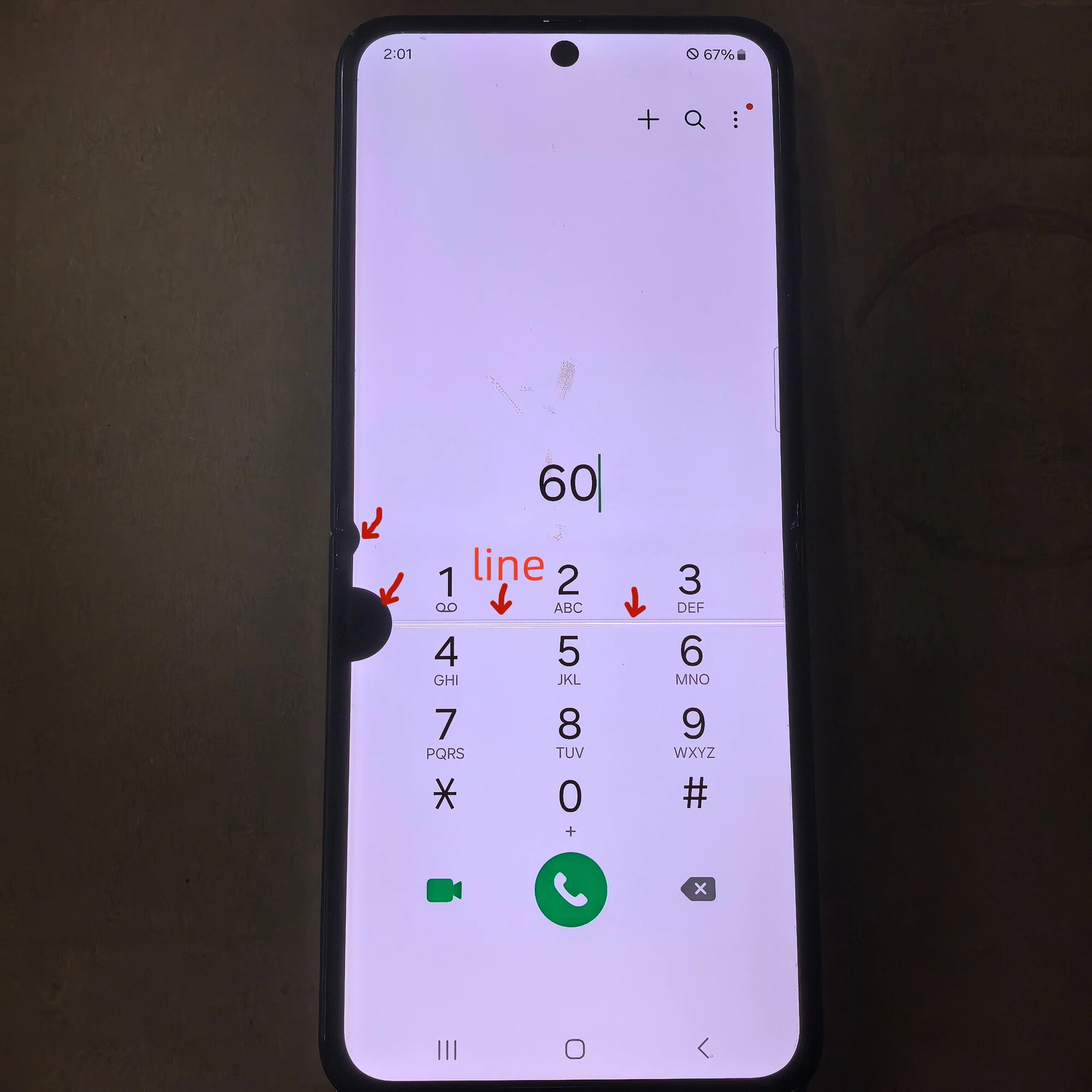 6,7-дюймовый сенсорный экран Zflip5 Super AMOLED для Samsung Galaxy Z Flip 5, экран SM- F731 F731b F731u, ЖК-дисплей с дефектом.