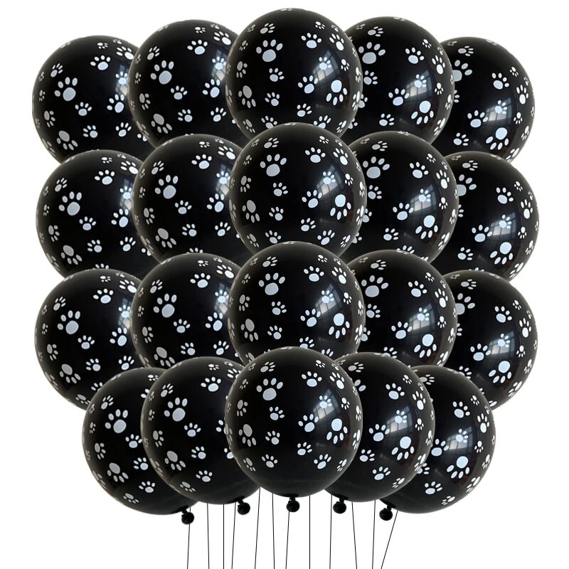 LQZZY леопардовые пятна латексные шарики 30шт Черный, as picture1
