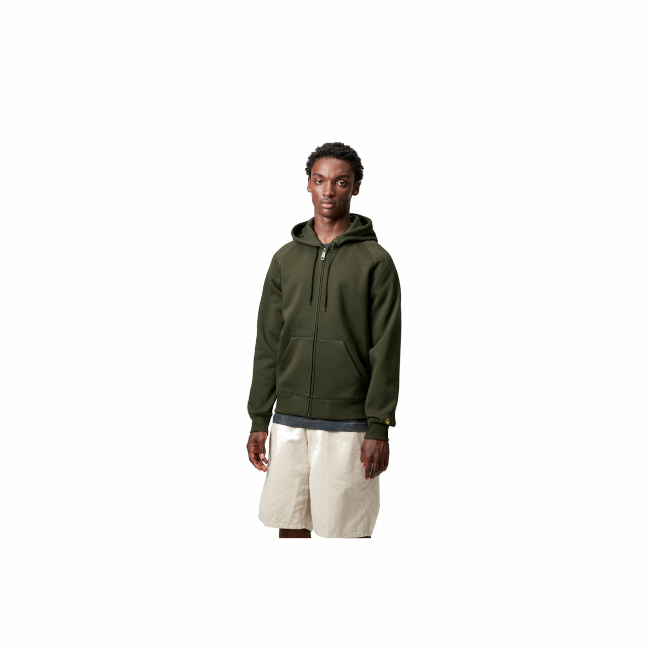 Толстовка Carhartt WIP Chase, размер XL, , Olive — фото 1
