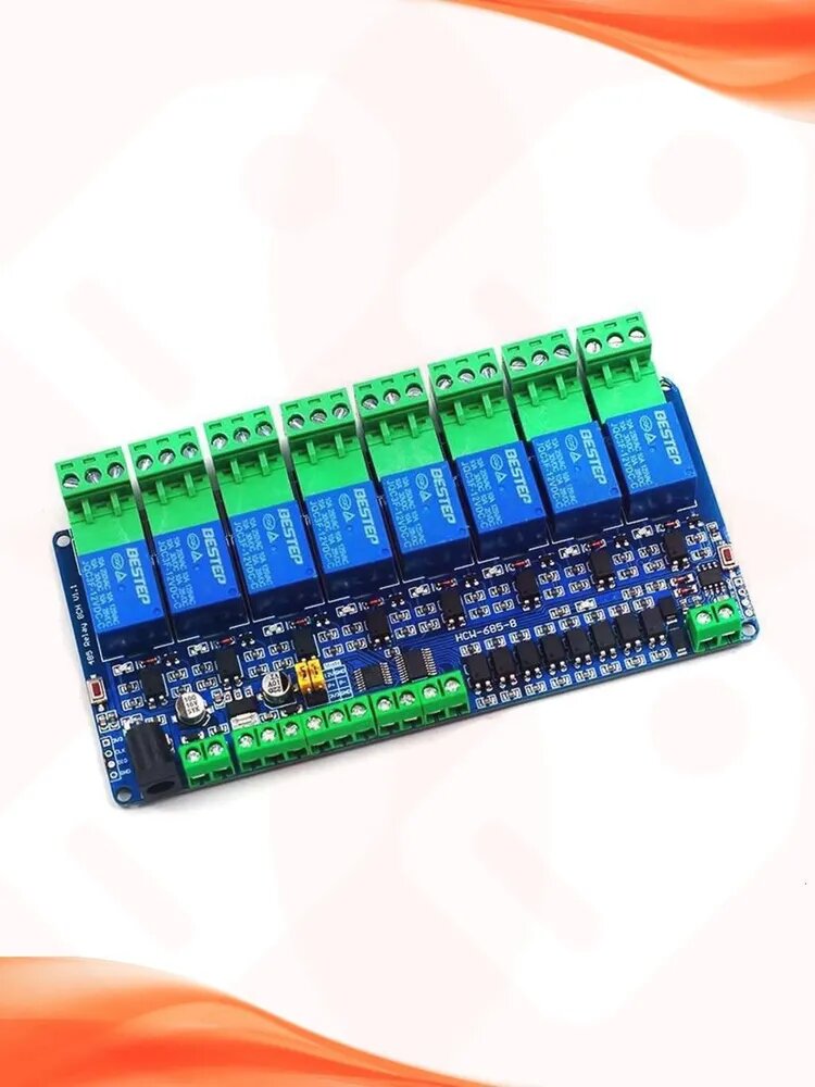 Модуль реле Modbus RTU на 8 каналов