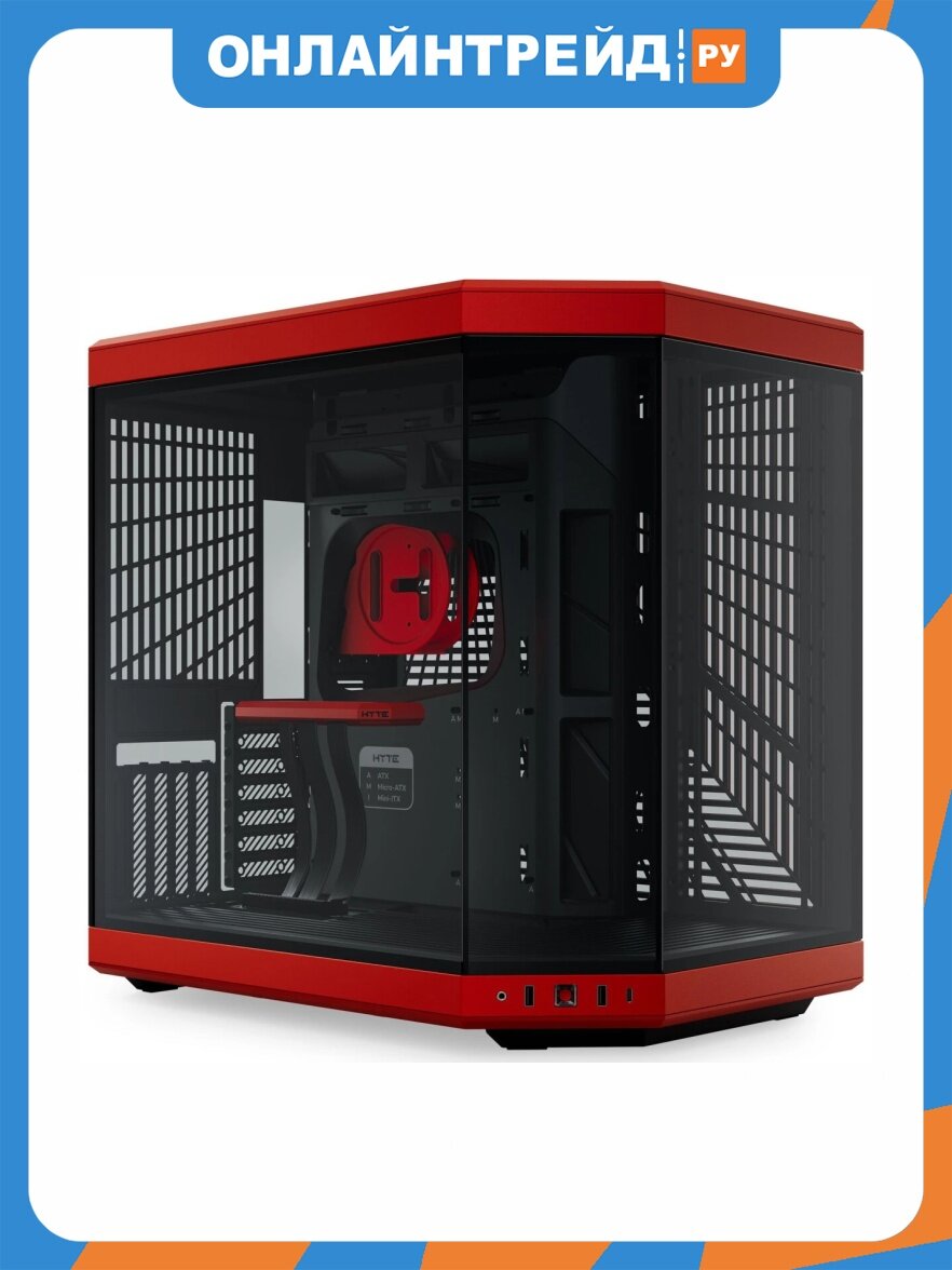 Корпус Hyte Y70, красный